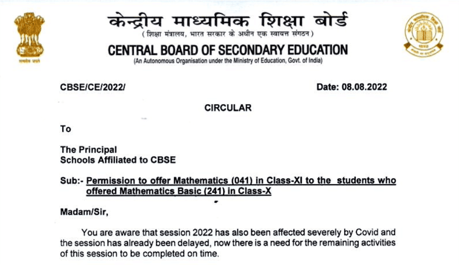 CBSE Class 10 Students With Basic Mathematics Can Take Mathematics In CBSE Class 10 Students With Basic Mathematics Can Take Mathematics In