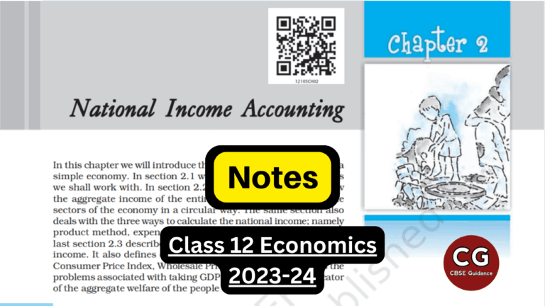 National Income And Related Aggregates Class 12 Notes: A Comprehensive ...