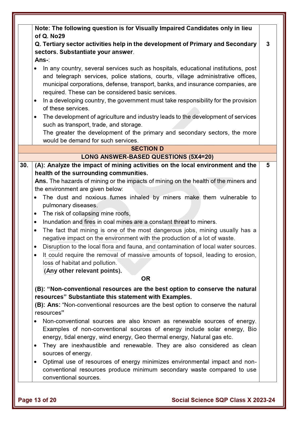 Practice Makes Perfect: CBSE Class 10 Social Science Sample Paper 2023 ...