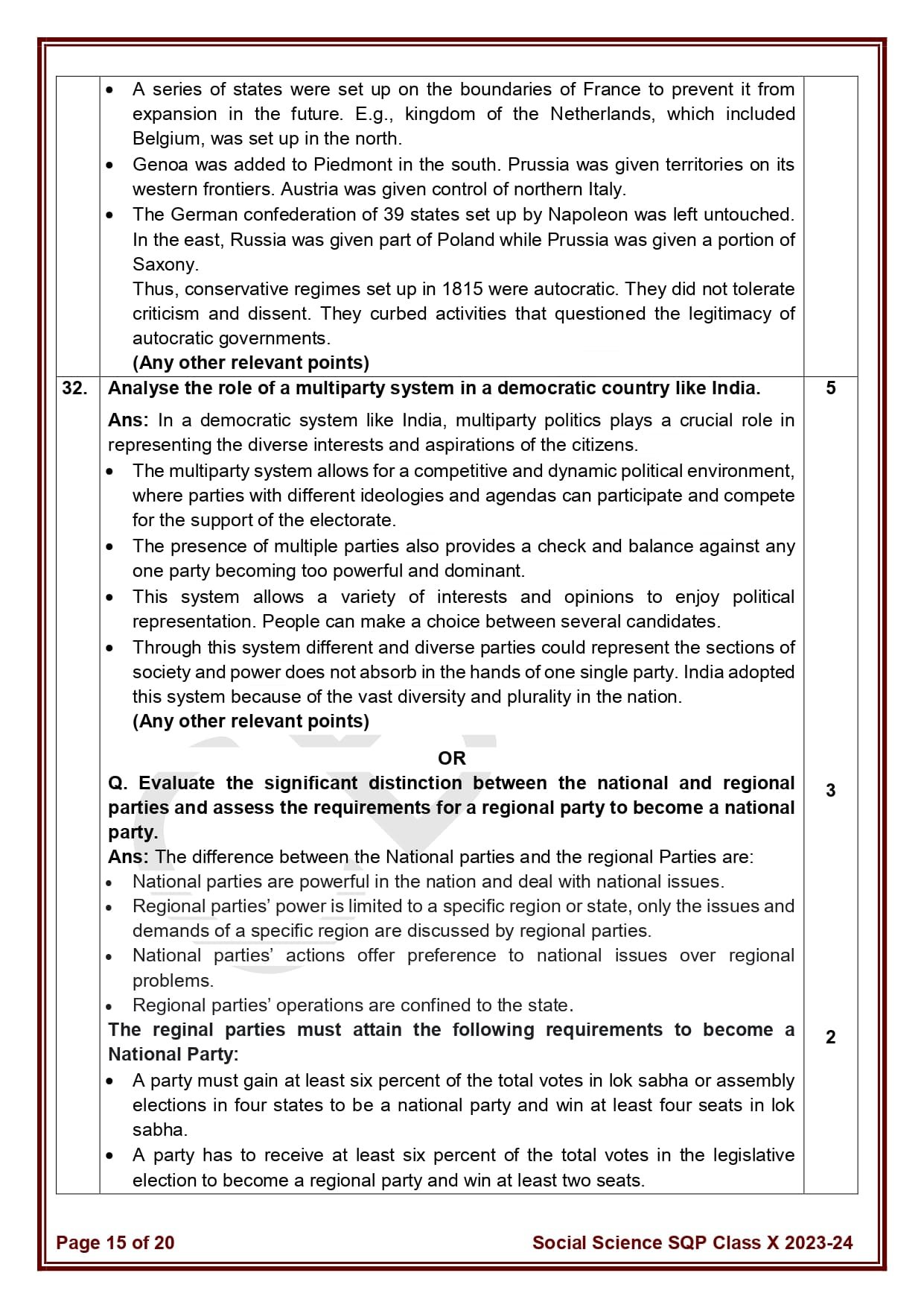 Practice Makes Perfect: CBSE Class 10 Social Science Sample Paper 2023 ...