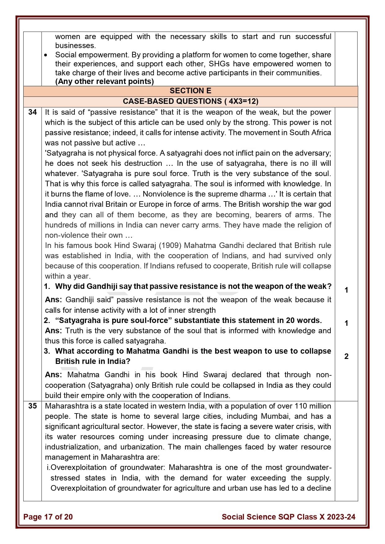 Practice Makes Perfect: CBSE Class 10 Social Science Sample Paper 2023 ...