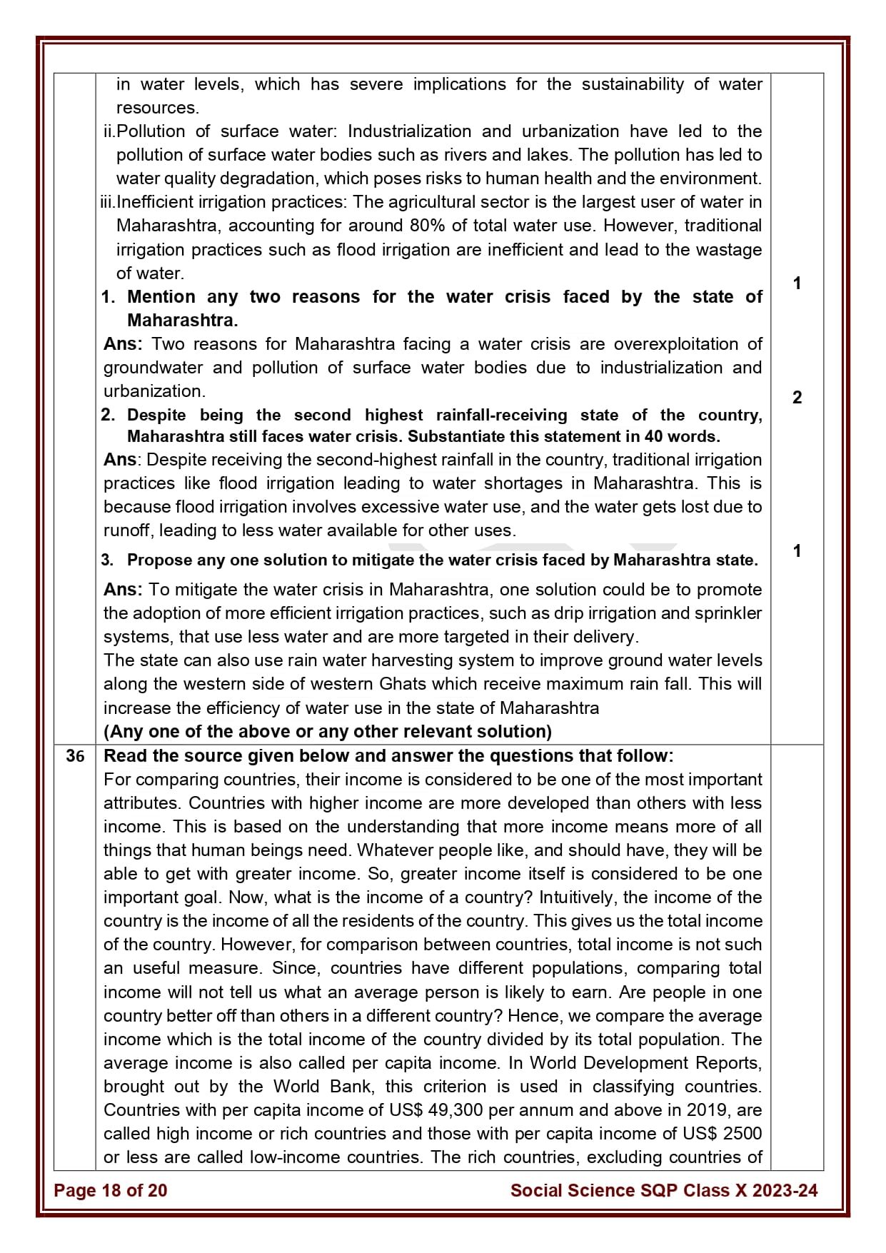 Practice Makes Perfect: CBSE Class 10 Social Science Sample Paper 2023 ...