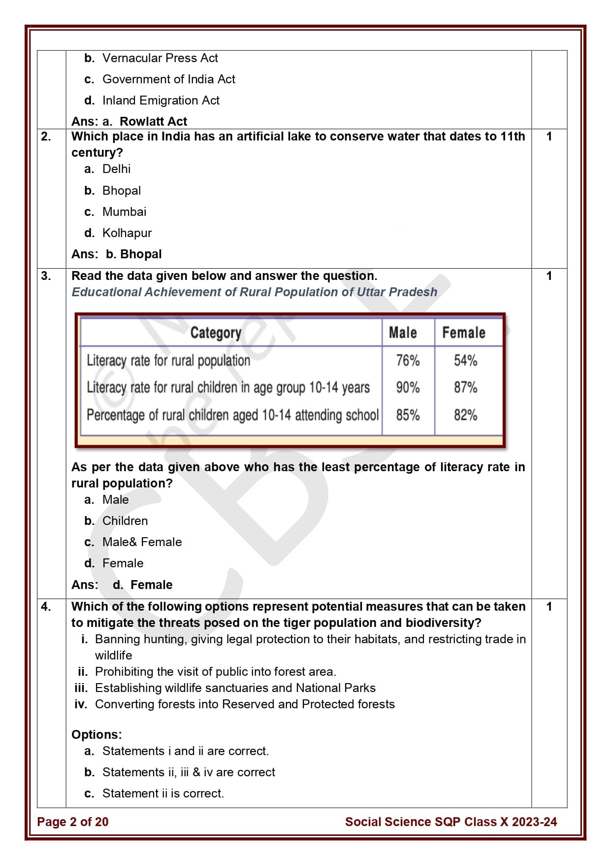 Practice Makes Perfect: CBSE Class 10 Social Science Sample Paper 2023 ...