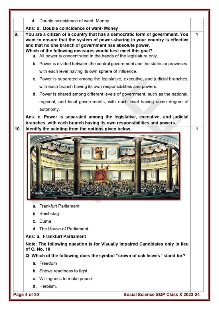 Practice Makes Perfect: CBSE Class 10 Social Science Sample Paper 2023 ...