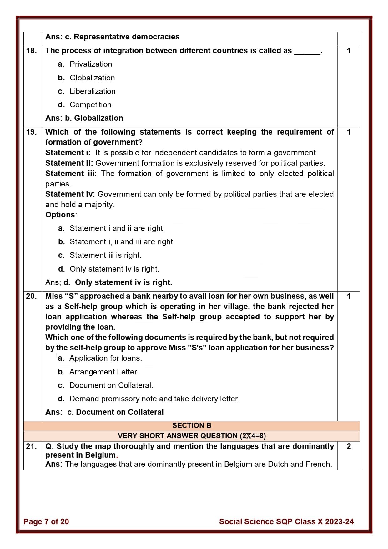 Practice Makes Perfect: CBSE Class 10 Social Science Sample Paper 2023 ...