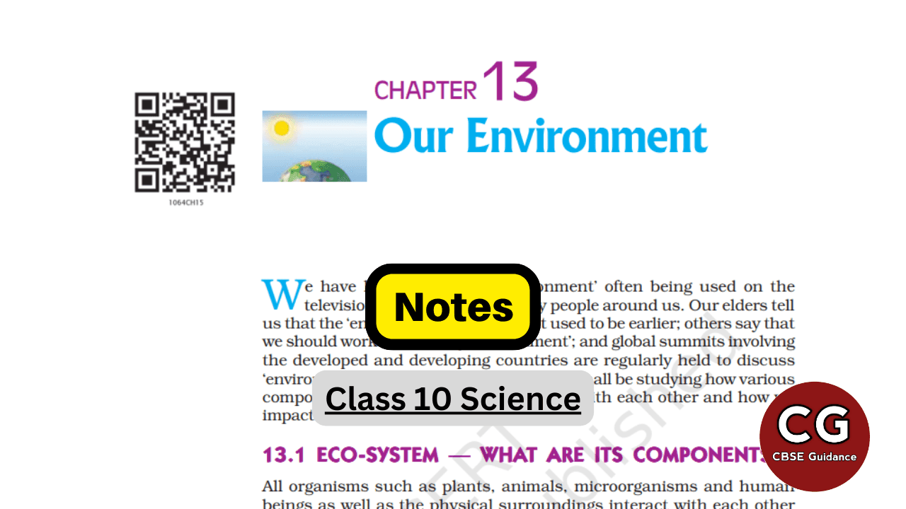 Our Environment Class 10 Notes: Simplified And Explained - CBSE Guidance