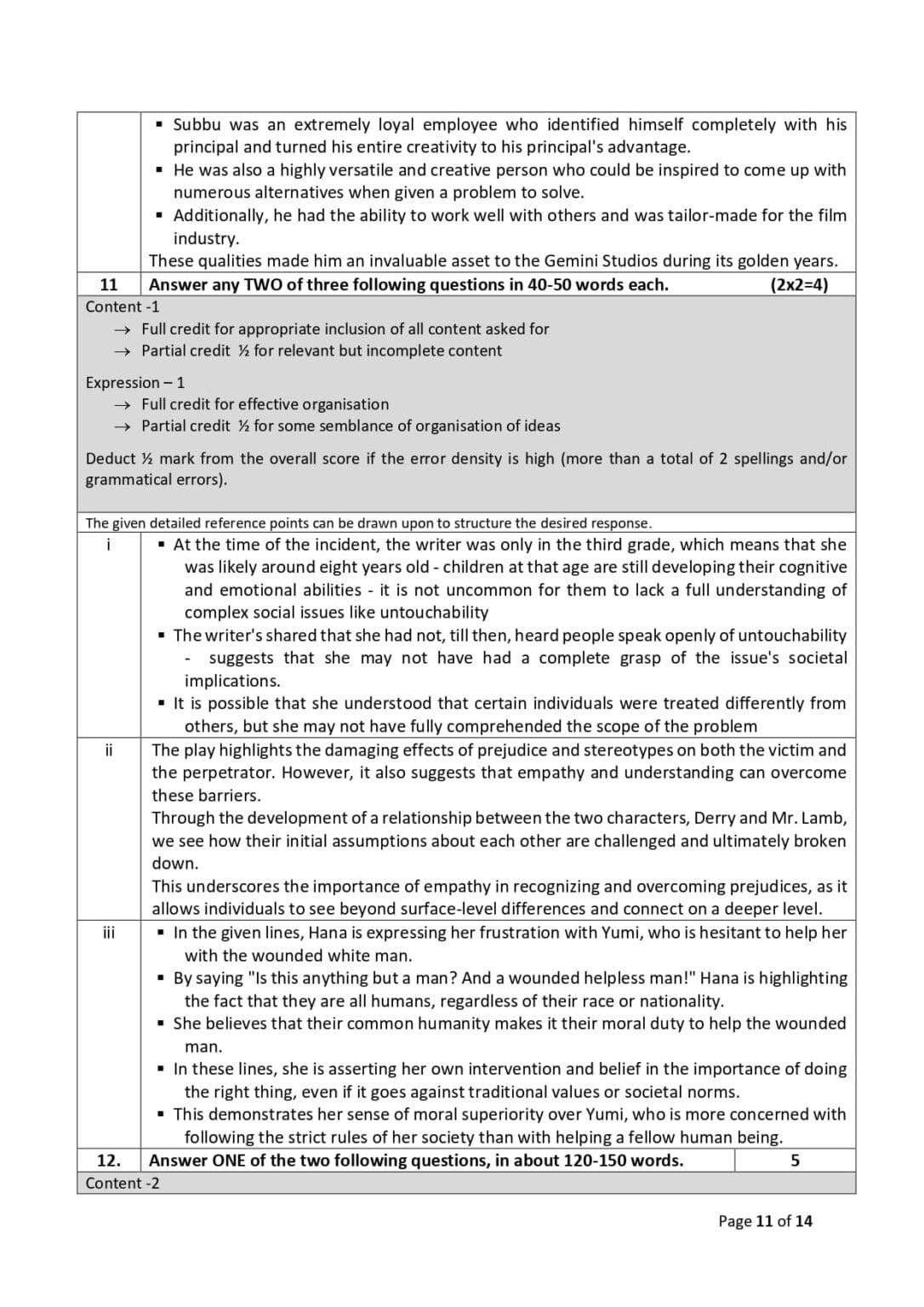 CBSE Class 12 English Sample Paper 2023-24 With Solutions - CBSE Guidance