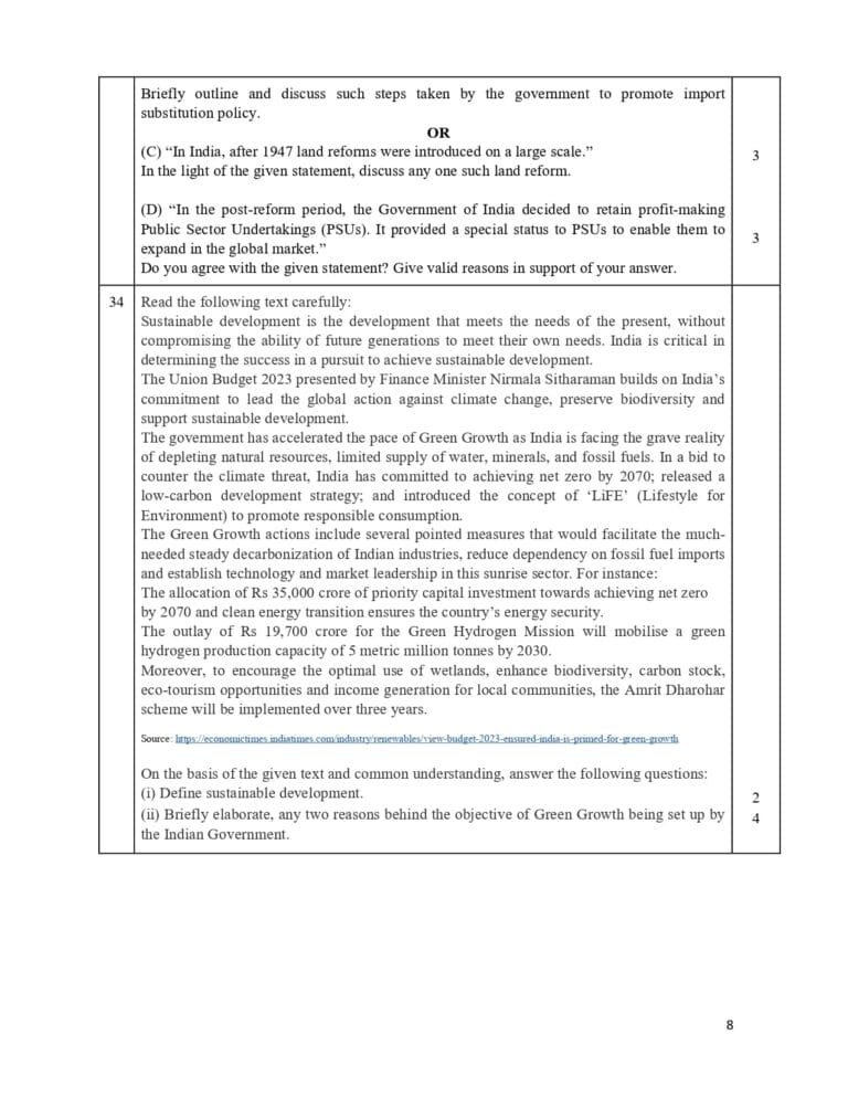 2024-25 Class 12 Economics Sample Paper: Your Roadmap To Success - CBSE ...