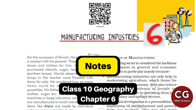 Manufacturing Industries: Your Comprehensive Class 10 Notes Guide ...