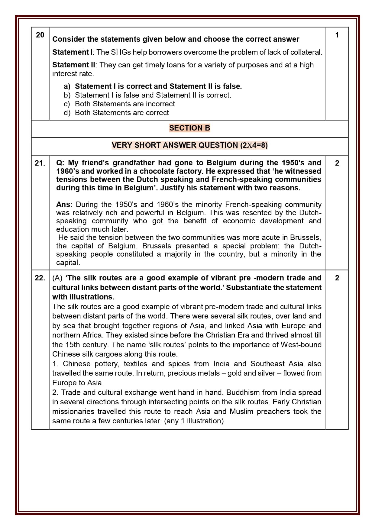 From MCQs To Map Skills: Class 10 Social Science Sample Paper 2023-24 ...