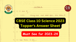 Learn Like A Topper: Analyze The 2023 Class 10 Science Topper's Answer ...