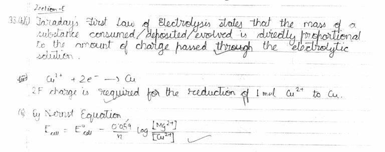 Unlocking A+ Secrets: A Peek Into A Class 12 Chemistry Topper's Answer ...