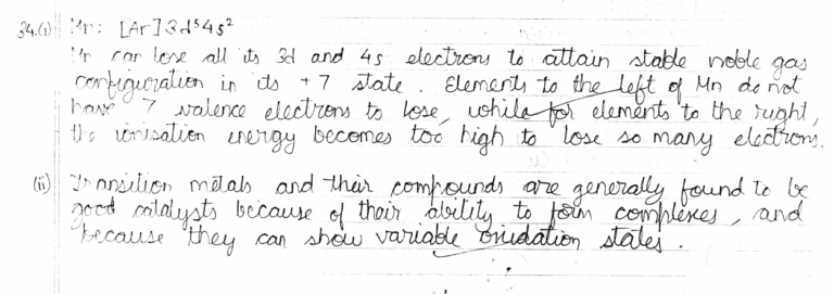 Unlocking A+ Secrets: A Peek Into A Class 12 Chemistry Topper's Answer ...