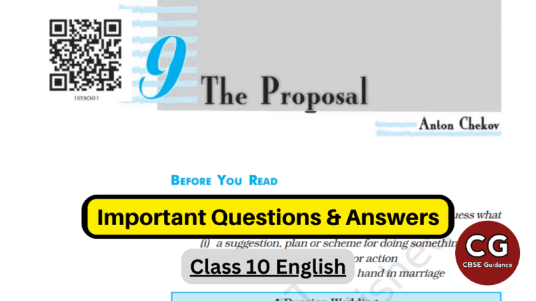 Mastering "The Proposal Class 10": Top Questions Demystified - CBSE ...