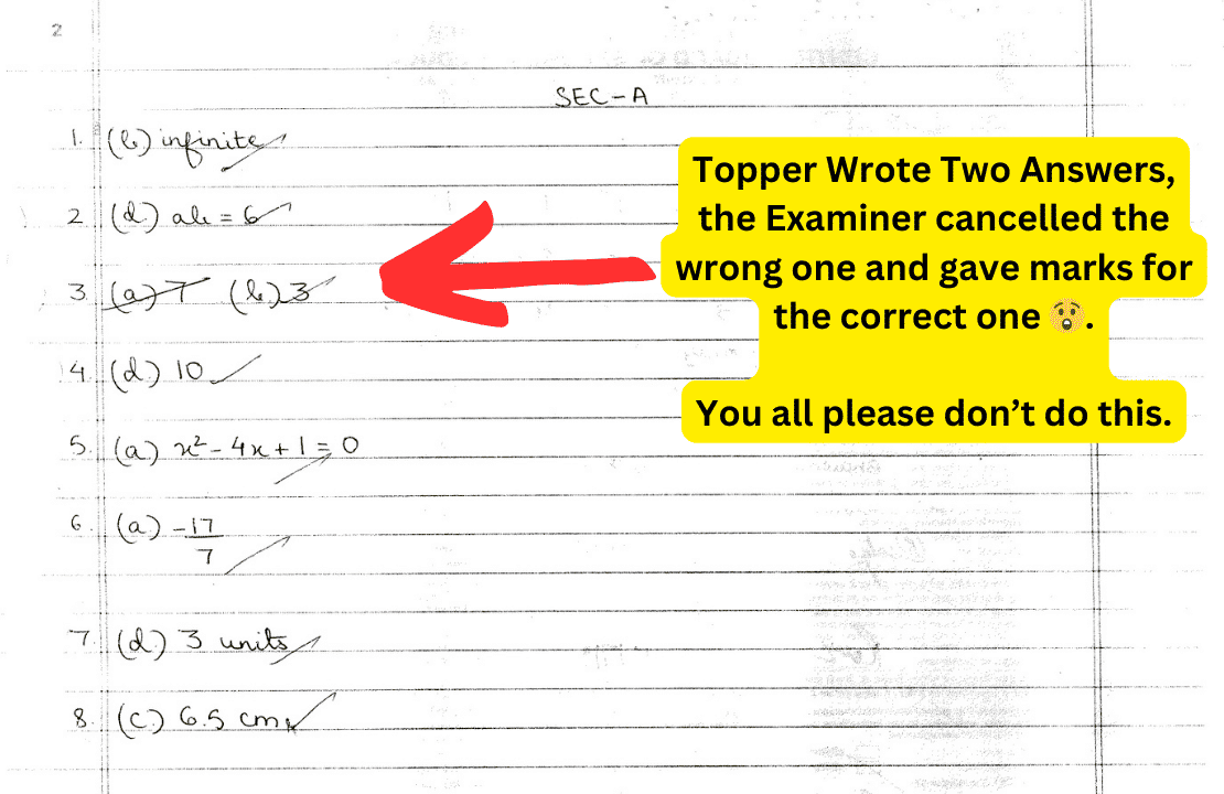 From Average To Topper: CBSE Class 10 Maths (Standard) 2023 Topper's Answer Sheet - CBSE Guidance