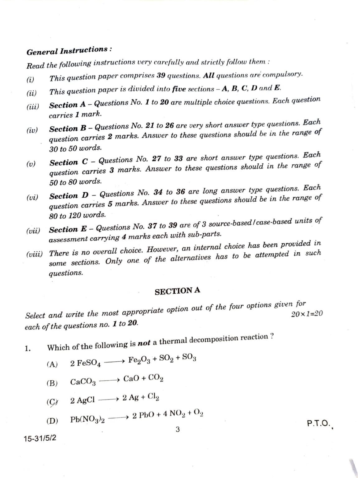 CBSE Class 10 Science 2024 Exam (02/03/2024) Answer Key OUT! Check Now ...