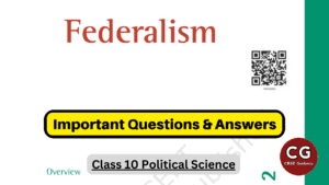 Federalism Class 10 Most Important Questions And Answers - CBSE Guidance