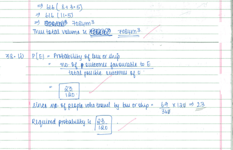 CBSE Class 10 Maths Topper Answer Sheet 2024 PDF Download