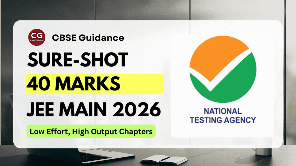Sure-Shot 40 Marks: The Easiest "Do-Or-Die" Chapters For JEE Main 2026 ...
