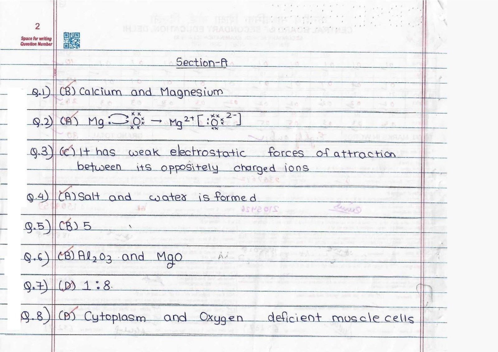 Score 80/80: CBSE Class 10 Science Topper Answer Sheet 2025 PDF ...